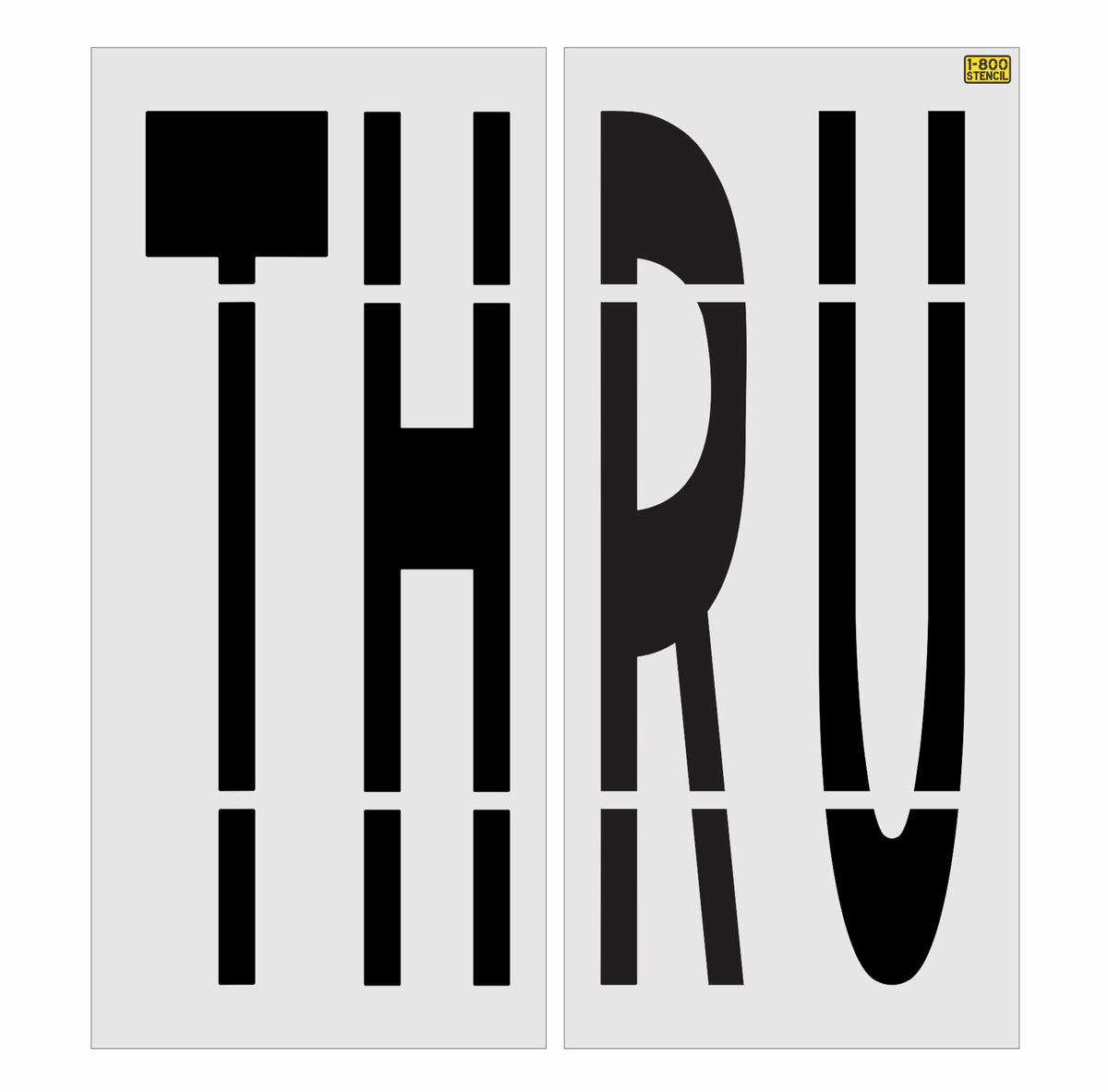 96" Michigan DOT THRU Stencil — 1-800-Stencil