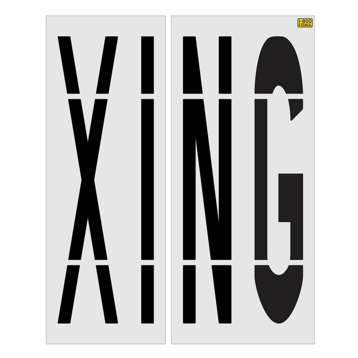 96" Michigan DOT XING Stencil — 1-800-Stencil