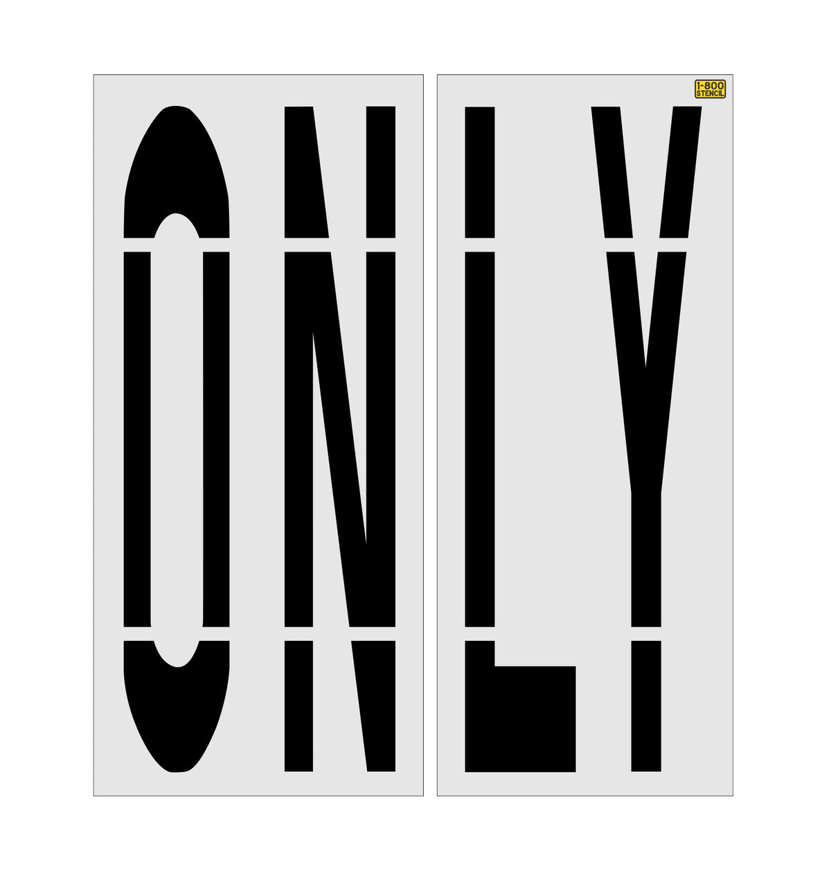 96" Michigan DOT ONLY Stencil — 1-800-Stencil