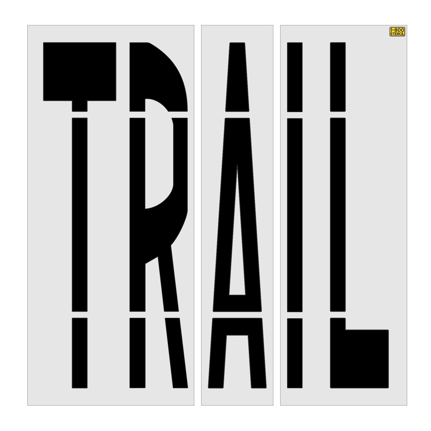 96" Michigan DOT TRAIL Stencil - 1-800-Stencil