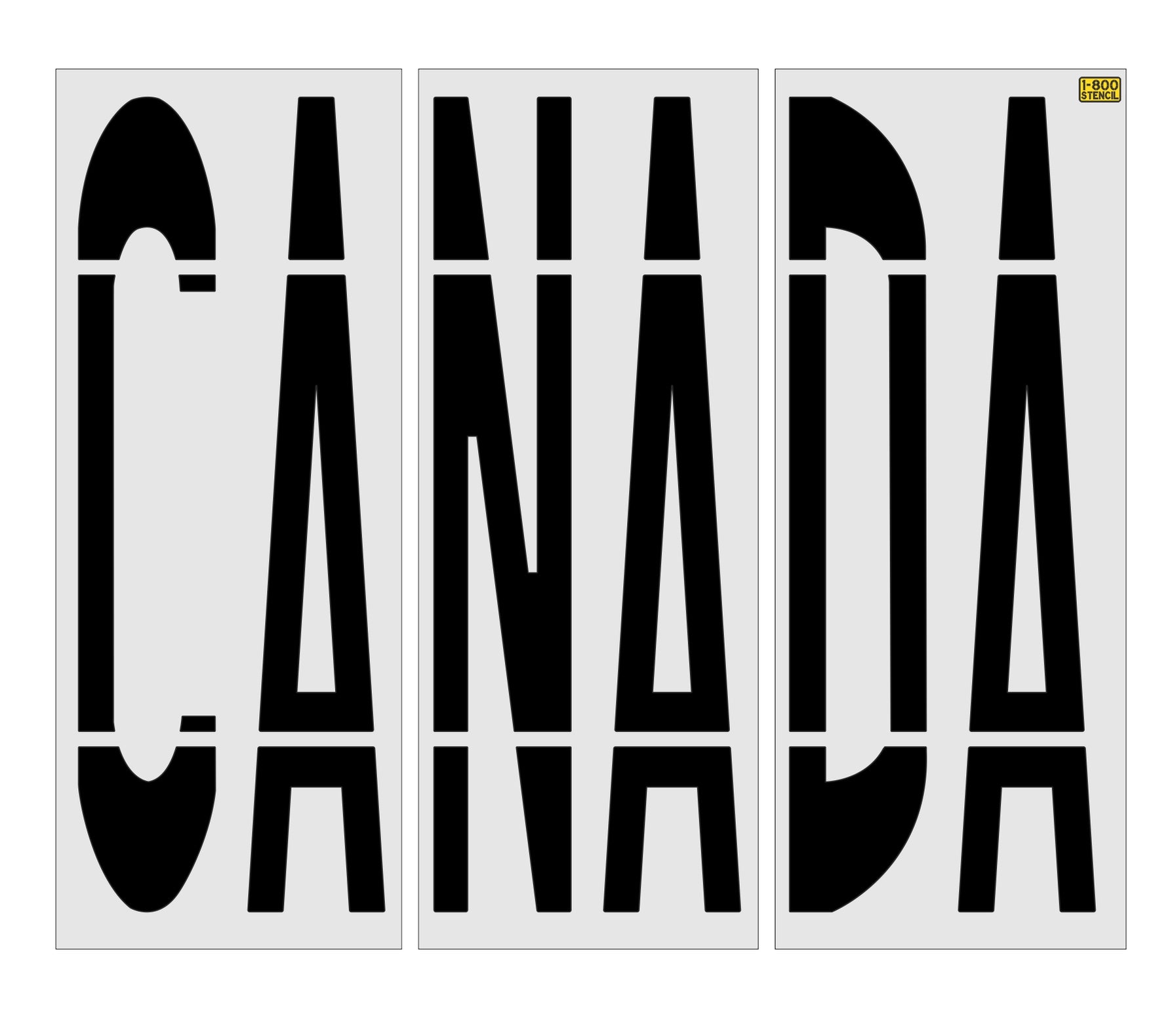 96" Michigan DOT CANADA Stencil - 1-800-Stencil