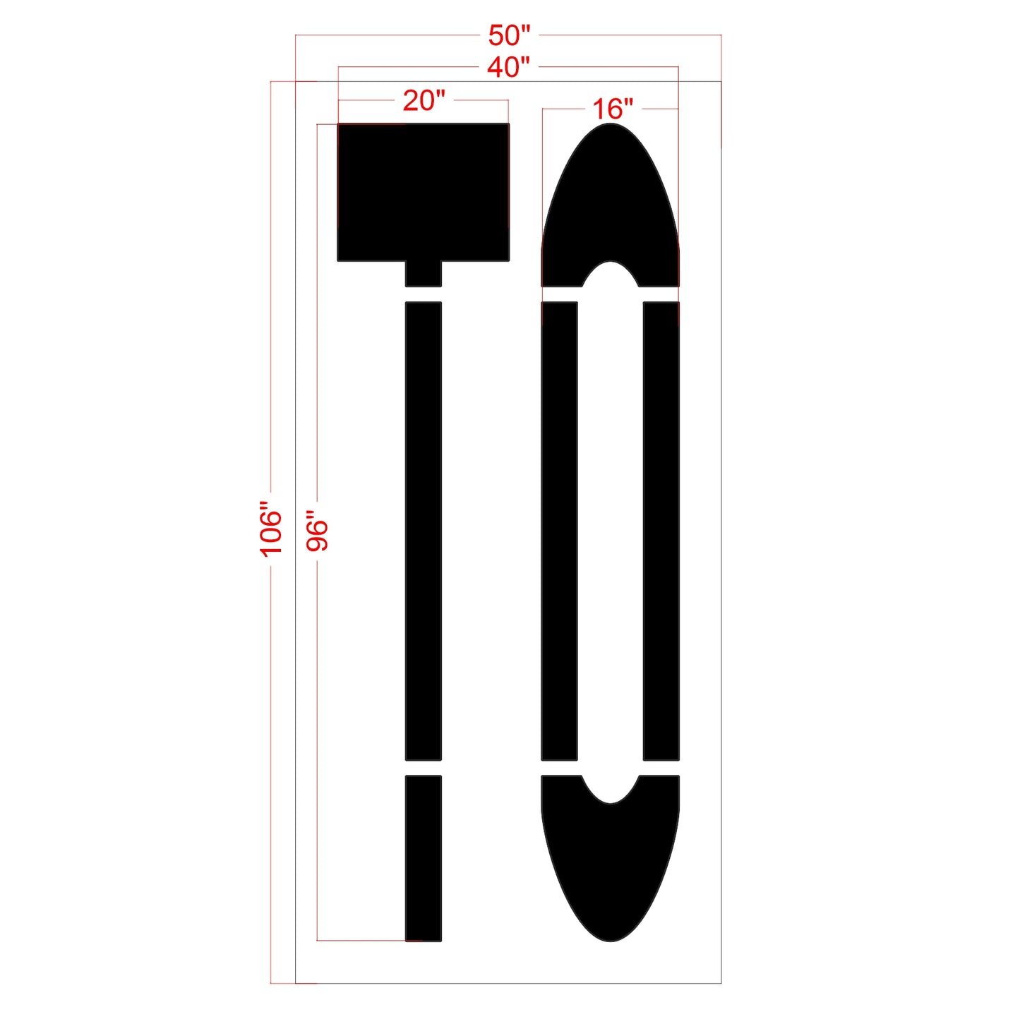 96" Michigan DOT TO Stencil - 1-800-Stencil