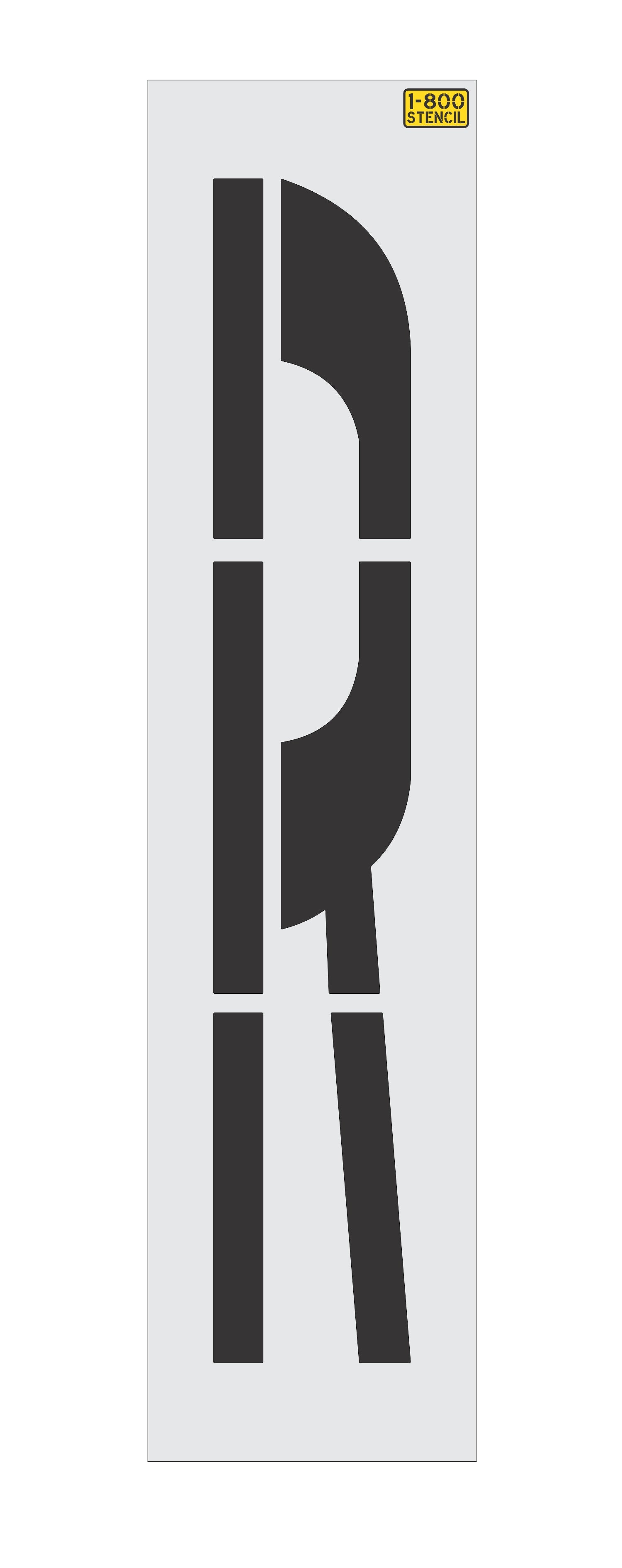 72" Michigan DOT Railroad Crossing Letter Stencil | Parking Lot & Drive ...
