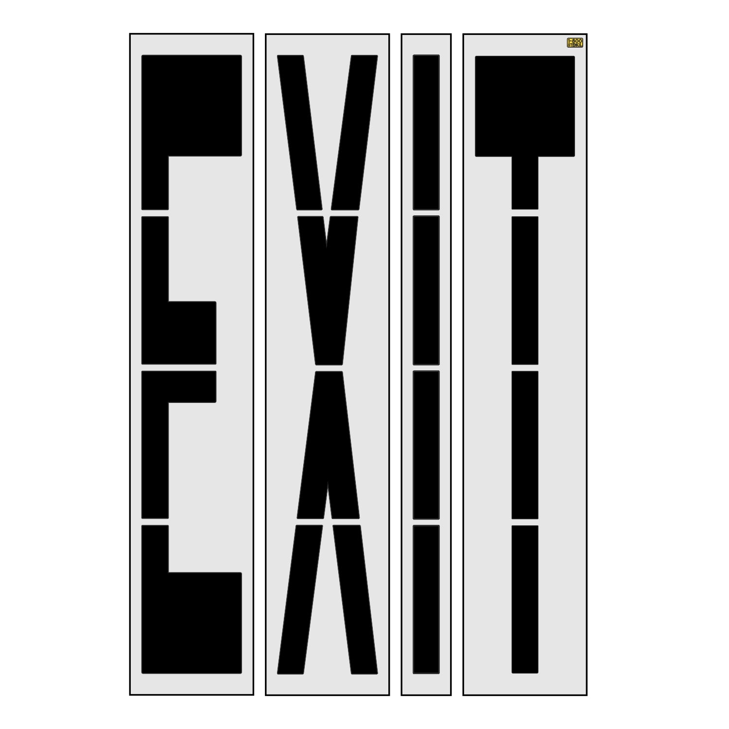 100" Mississippi DOT EXIT Stencil - 1-800-Stencil