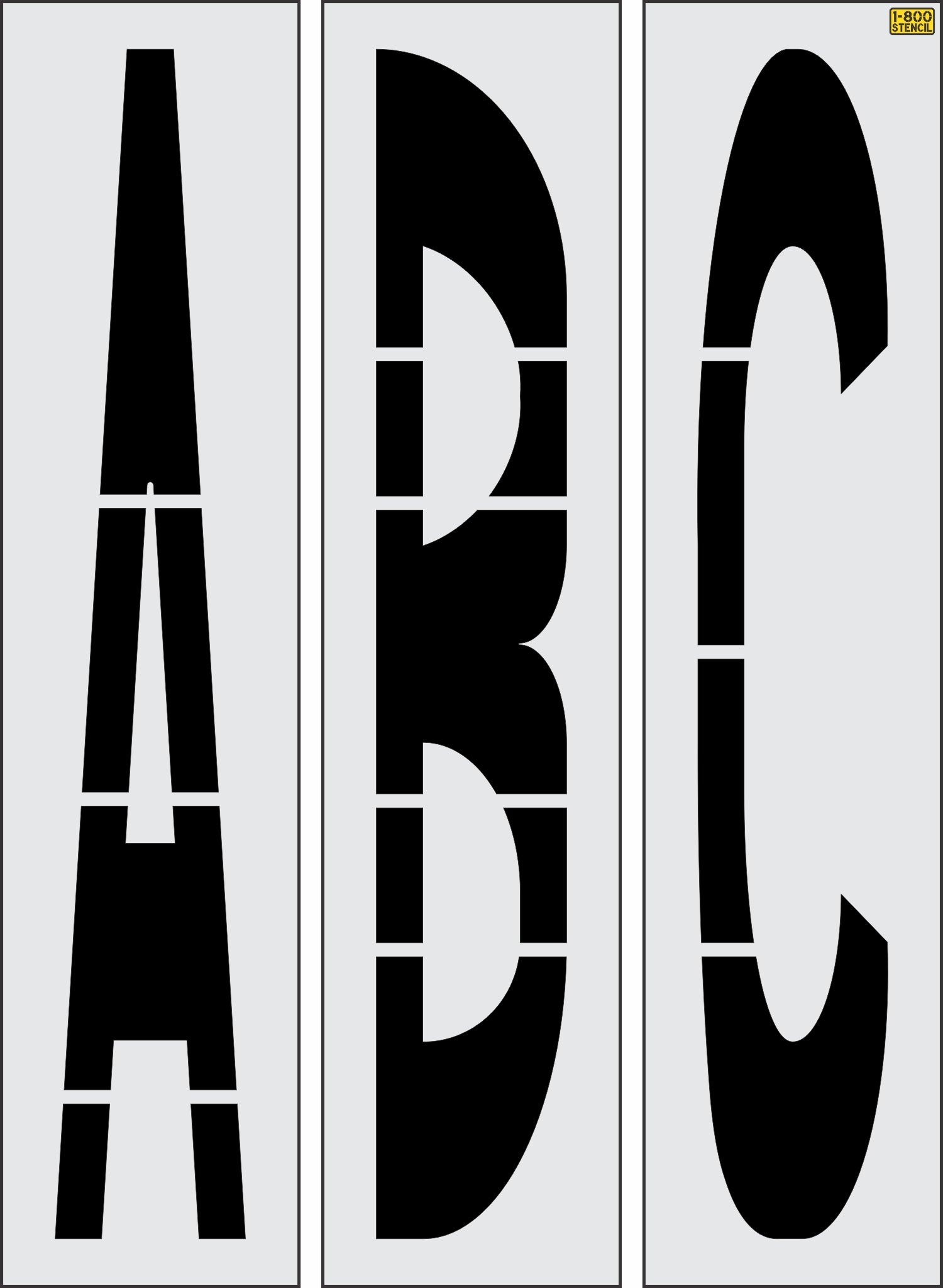 100" Montana DOT Alphabet Kit Stencil - 1-800-Stencil