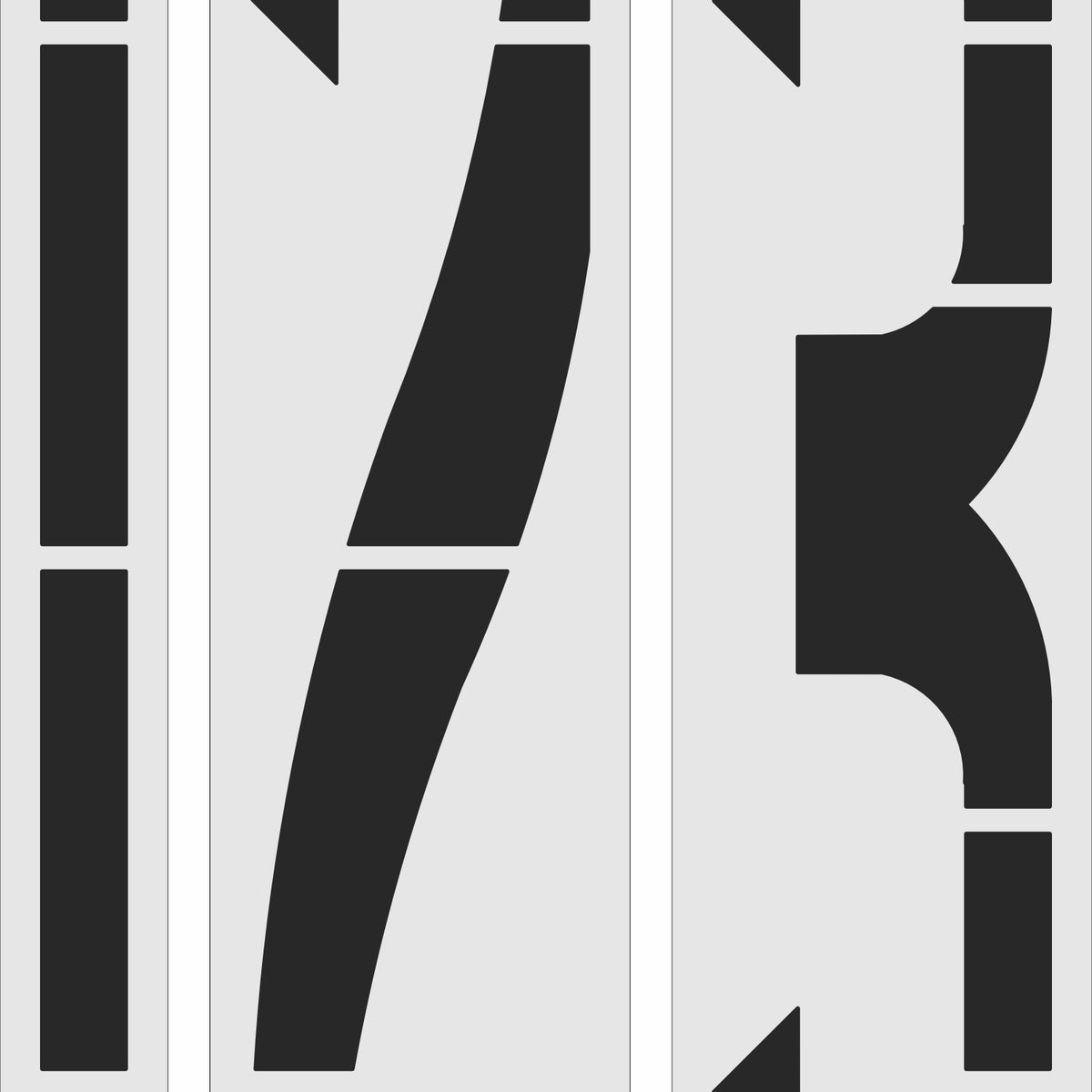 100" North Carolina DOT Number Kit Stencil — 1-800-Stencil