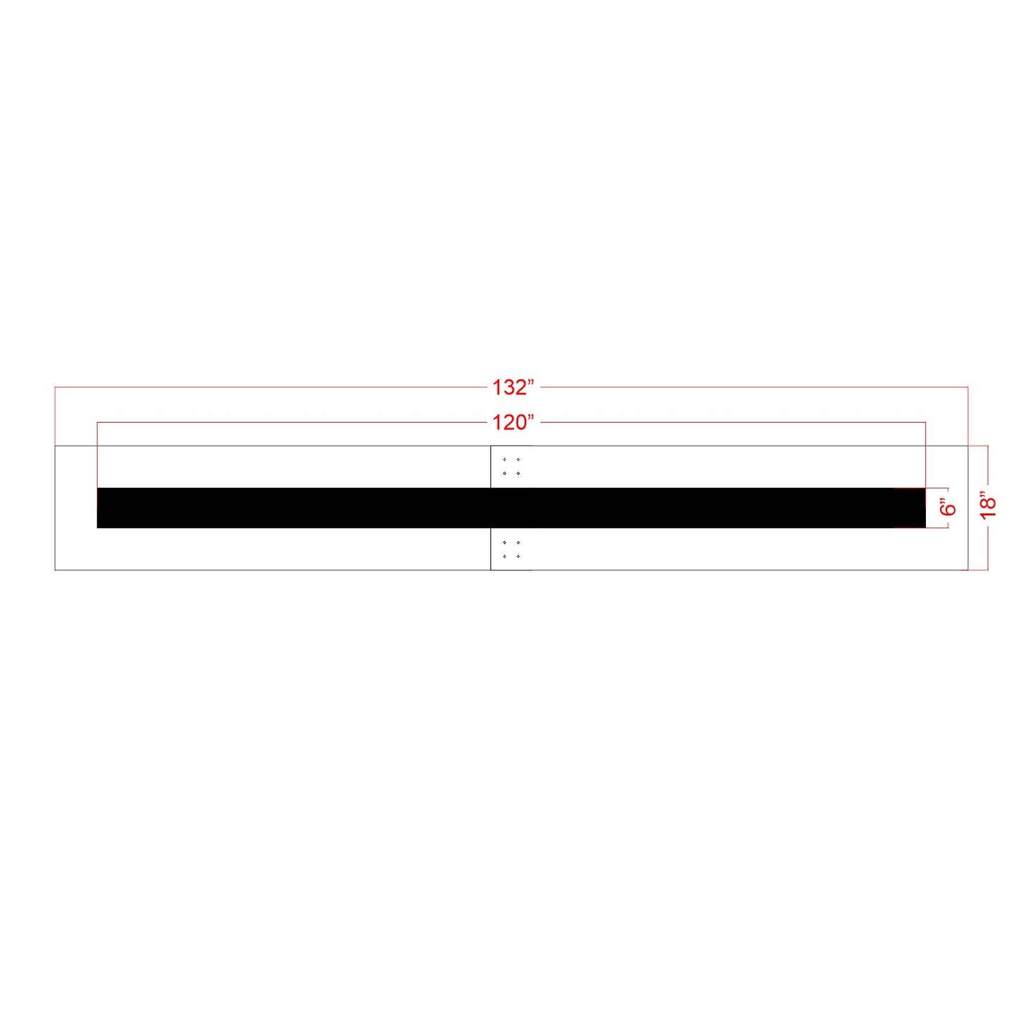 6"x10' North Carolina DOT Line Stencil | Parking Lot & Drive-Thru ...