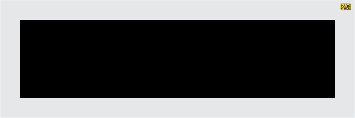 24"x8' North Carolina DOT Line Stencil - 1-800-Stencil