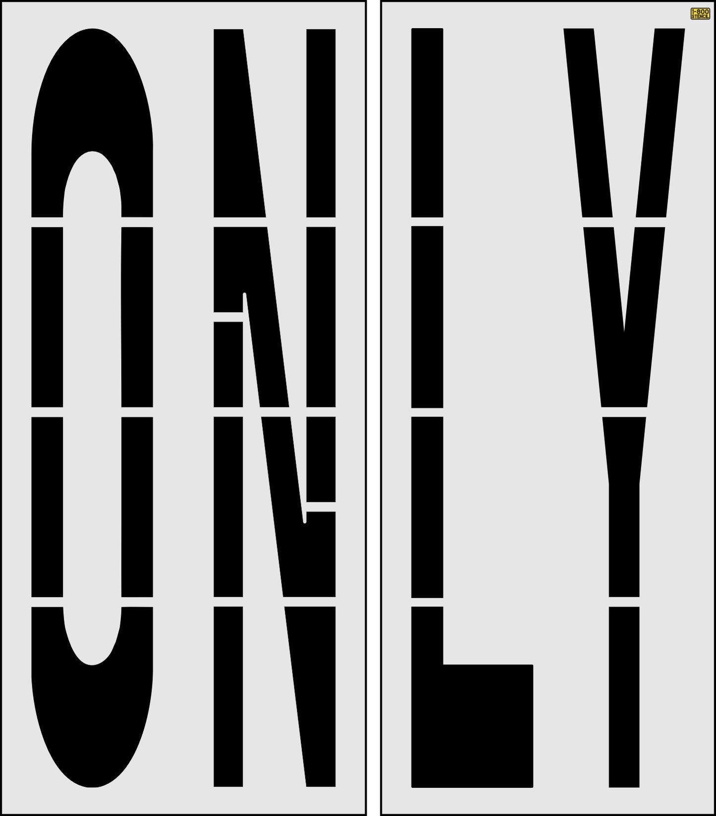 100" North Carolina DOT ONLY Stencil - 1-800-Stencil