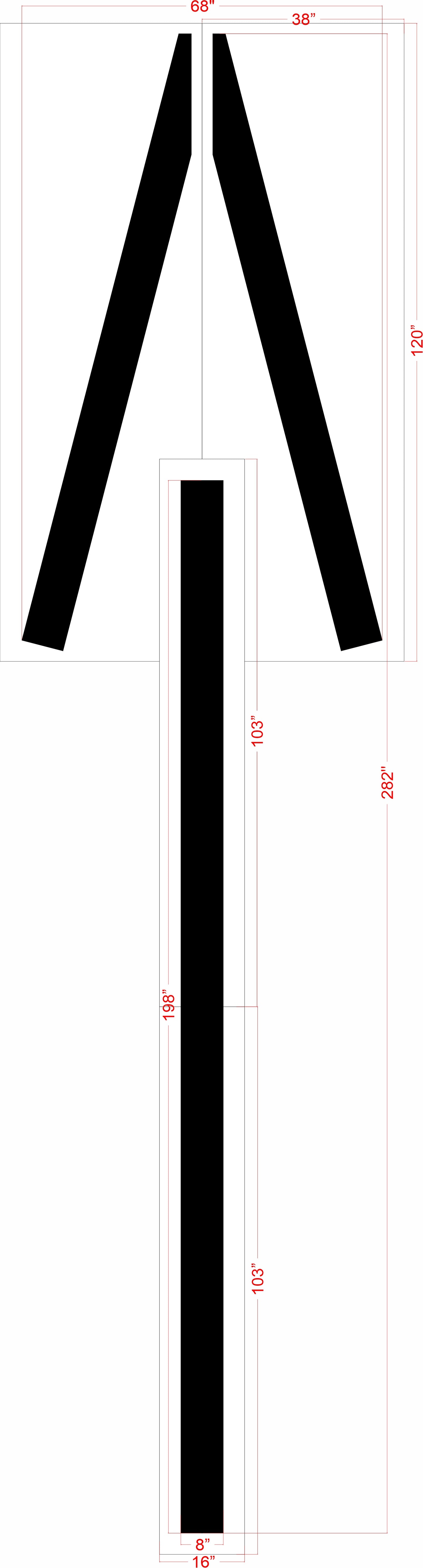 282" New Hampshire DOT Wrong Way Arrow Stencil - 1-800-Stencil