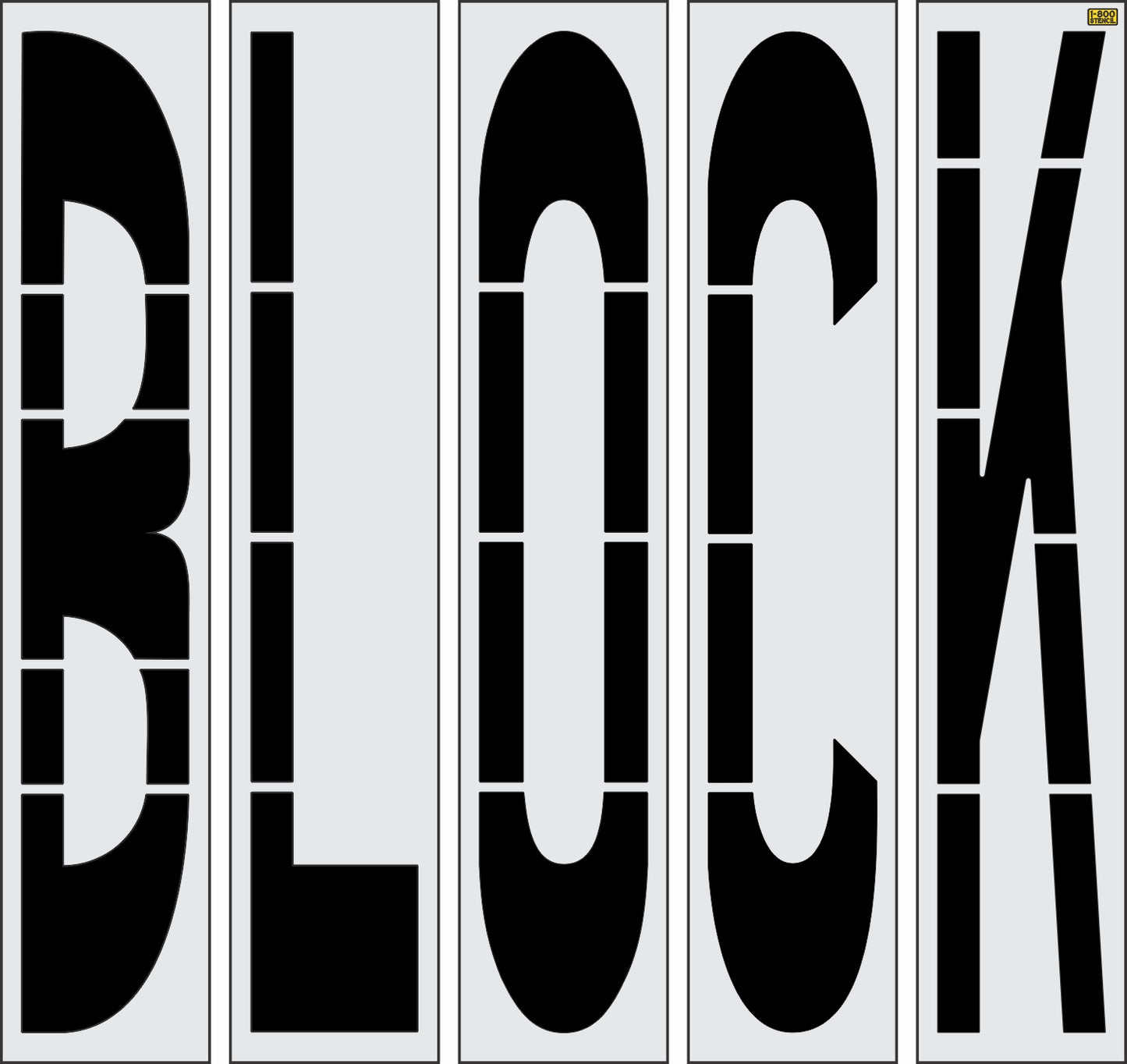 96" New Jersey DOT BLOCK Stencil | Parking Lot & Drive-Thru Pavement ...