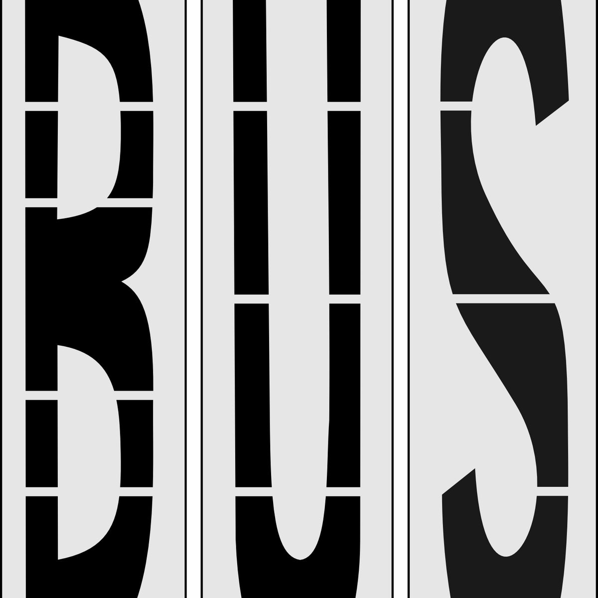 96" New York DOT BUS Stencil — 1-800-Stencil