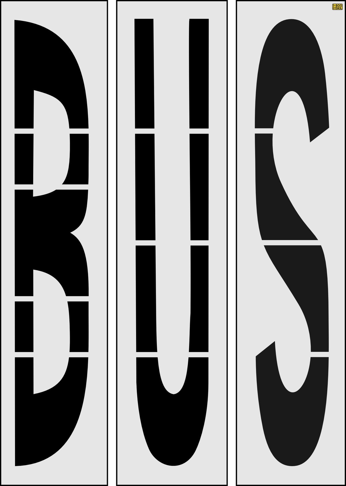 96" New York DOT BUS Stencil — 1-800-Stencil