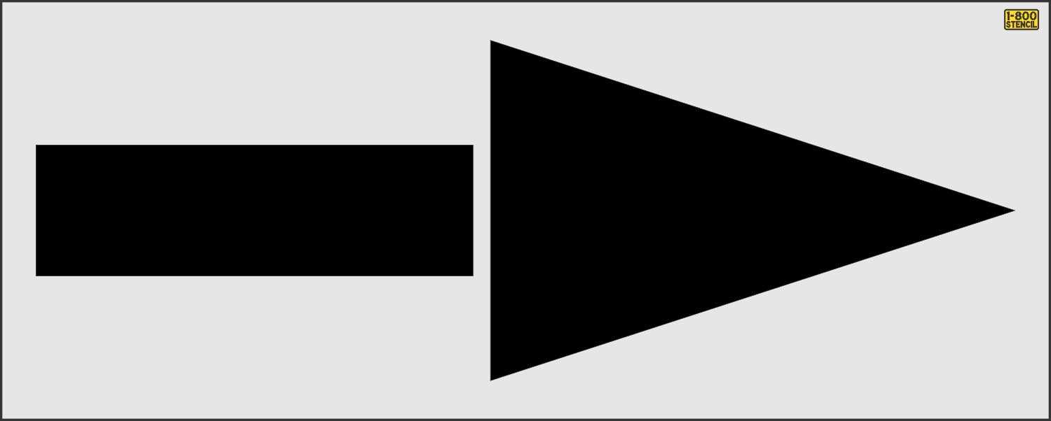 112" New York DOT Straight Arrow Stencil - 1-800-Stencil