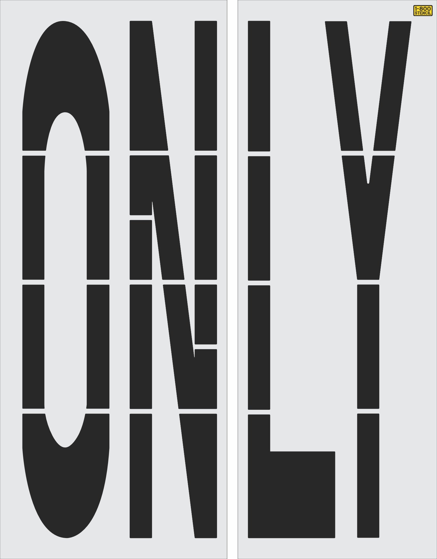 96" Ohio DOT ONLY Stencil - 1-800-Stencil