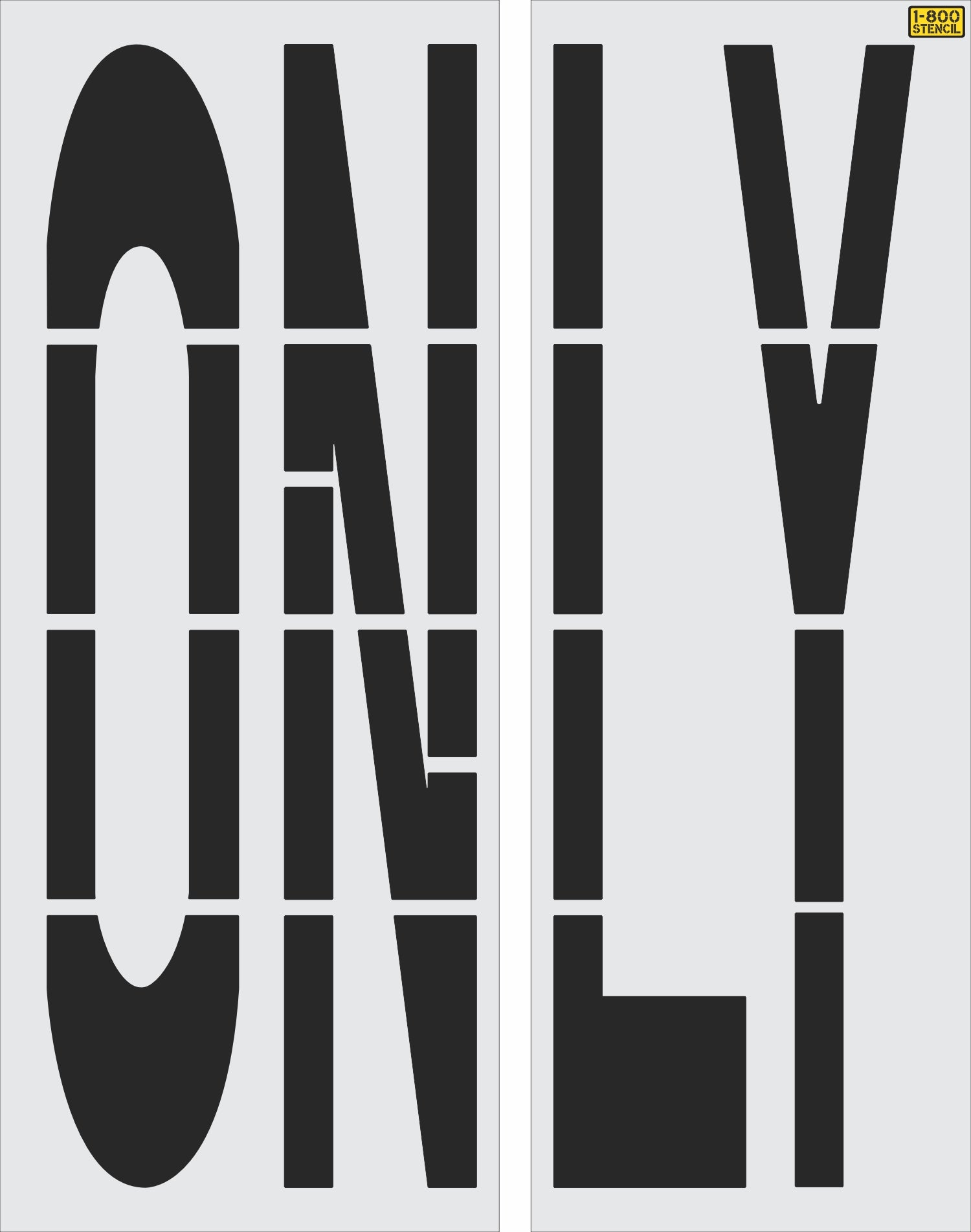 72" Ohio DOT ONLY Stencil - 1-800-Stencil