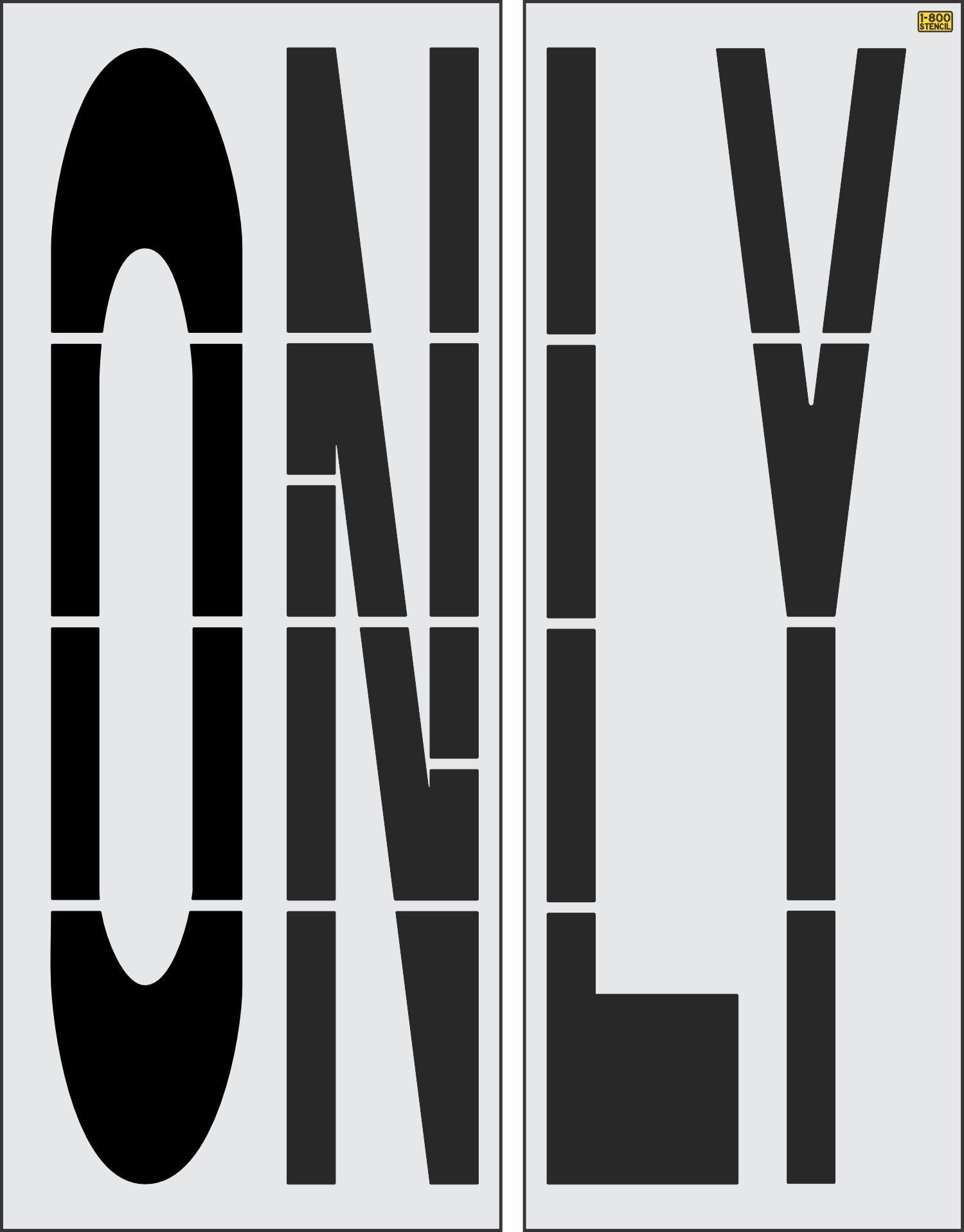 96" Oklahoma DOT ONLY Stencil - 1-800-Stencil