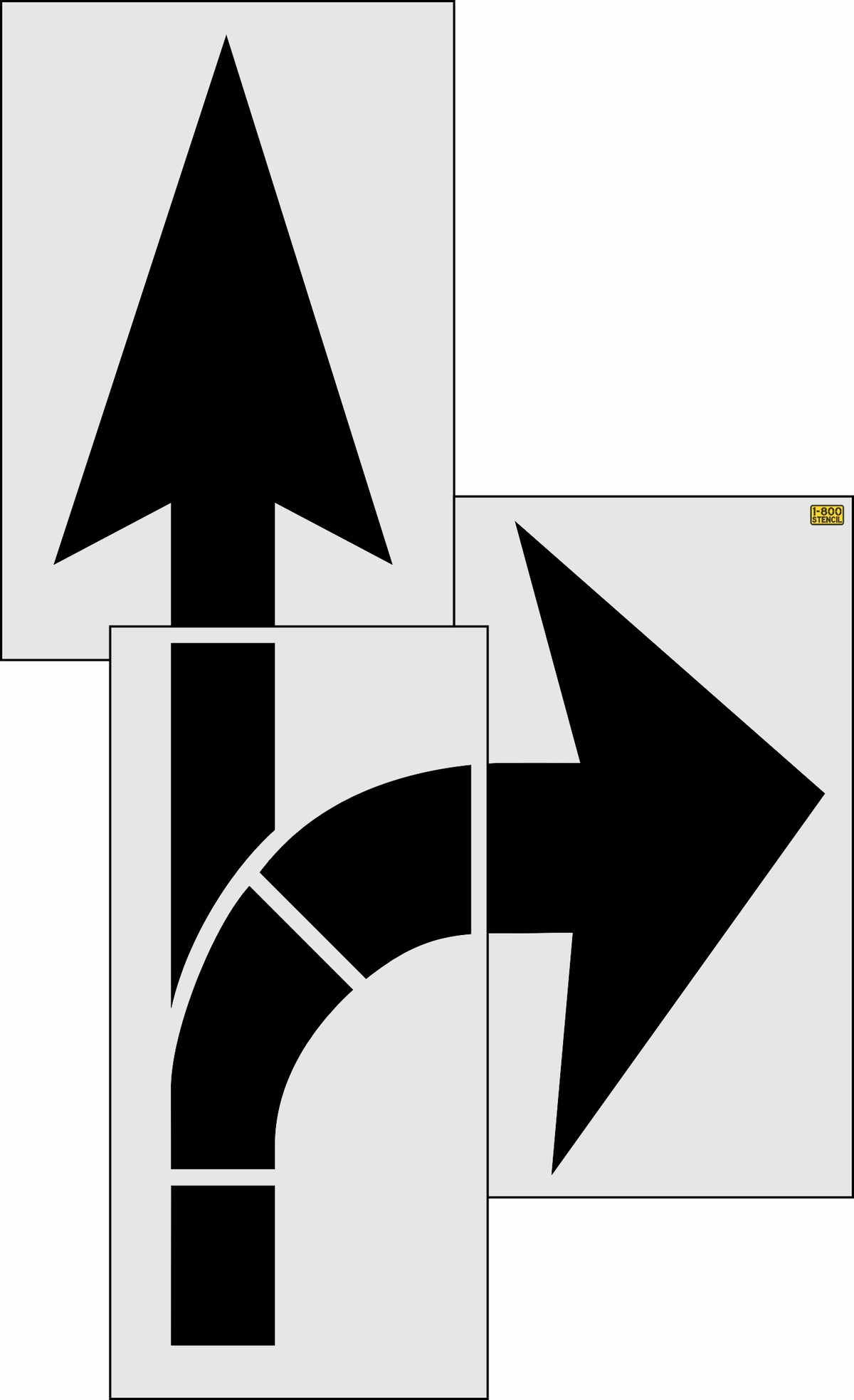 156" Oklahoma DOT Combo Arrow Stencil — 1-800-Stencil