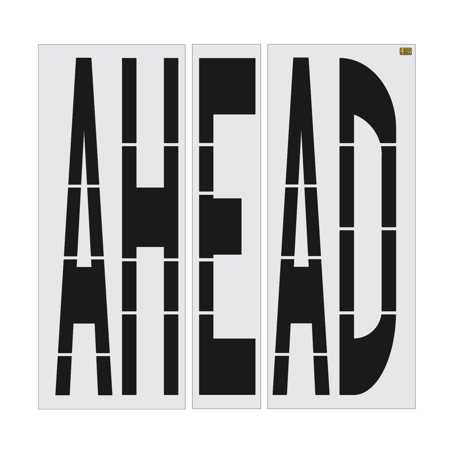 96" Pennsylvania DOT AHEAD Stencil - 1-800-Stencil