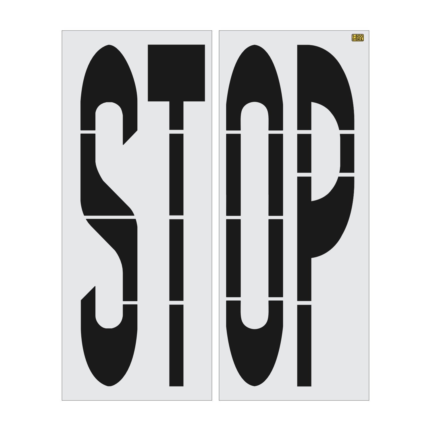 96" Pennsylvania DOT STOP Stencil | Parking Lot & Drive-Thru Pavement ...