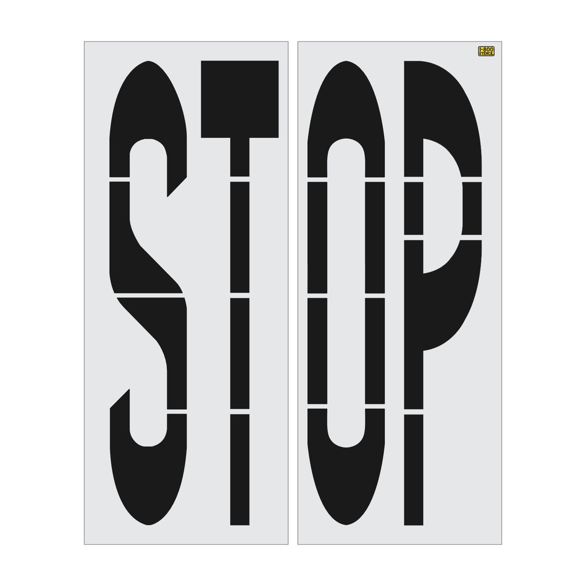 96" Pennsylvania DOT STOP Stencil — 1-800-Stencil