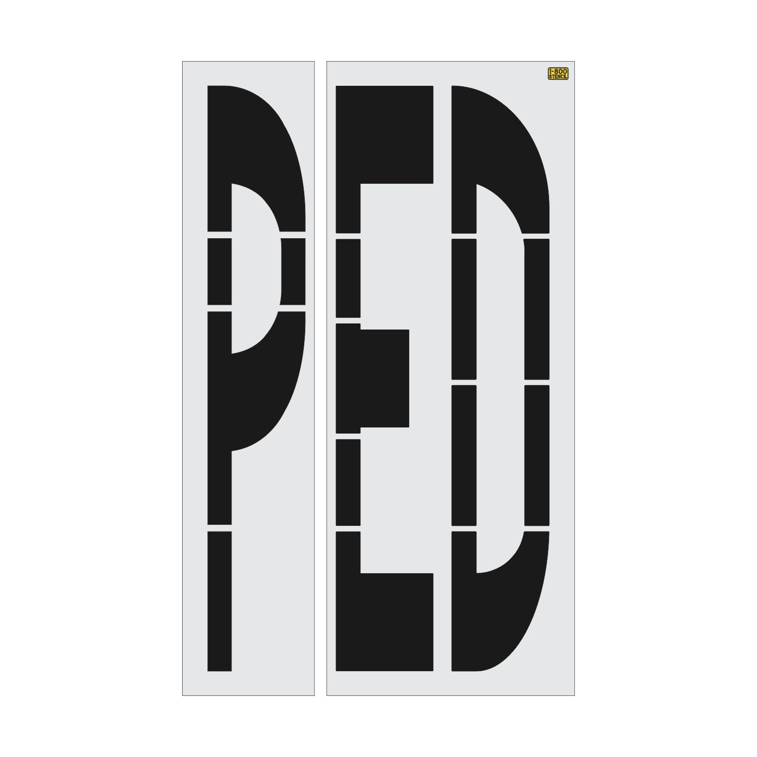 96" Pennsylvania DOT PED Stencil - 1-800-Stencil