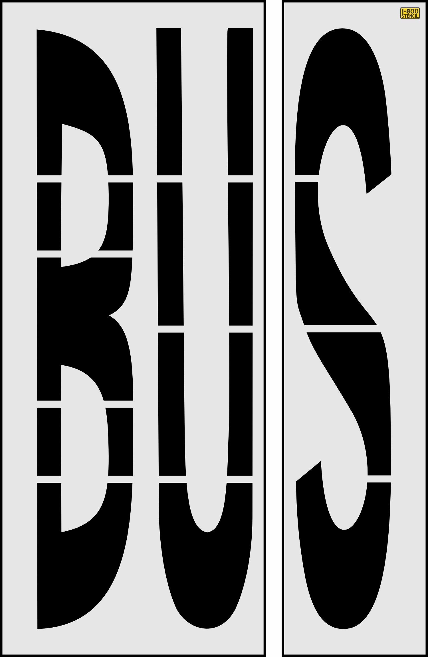 66" Portland DOT BUS Stencil - 1-800-Stencil