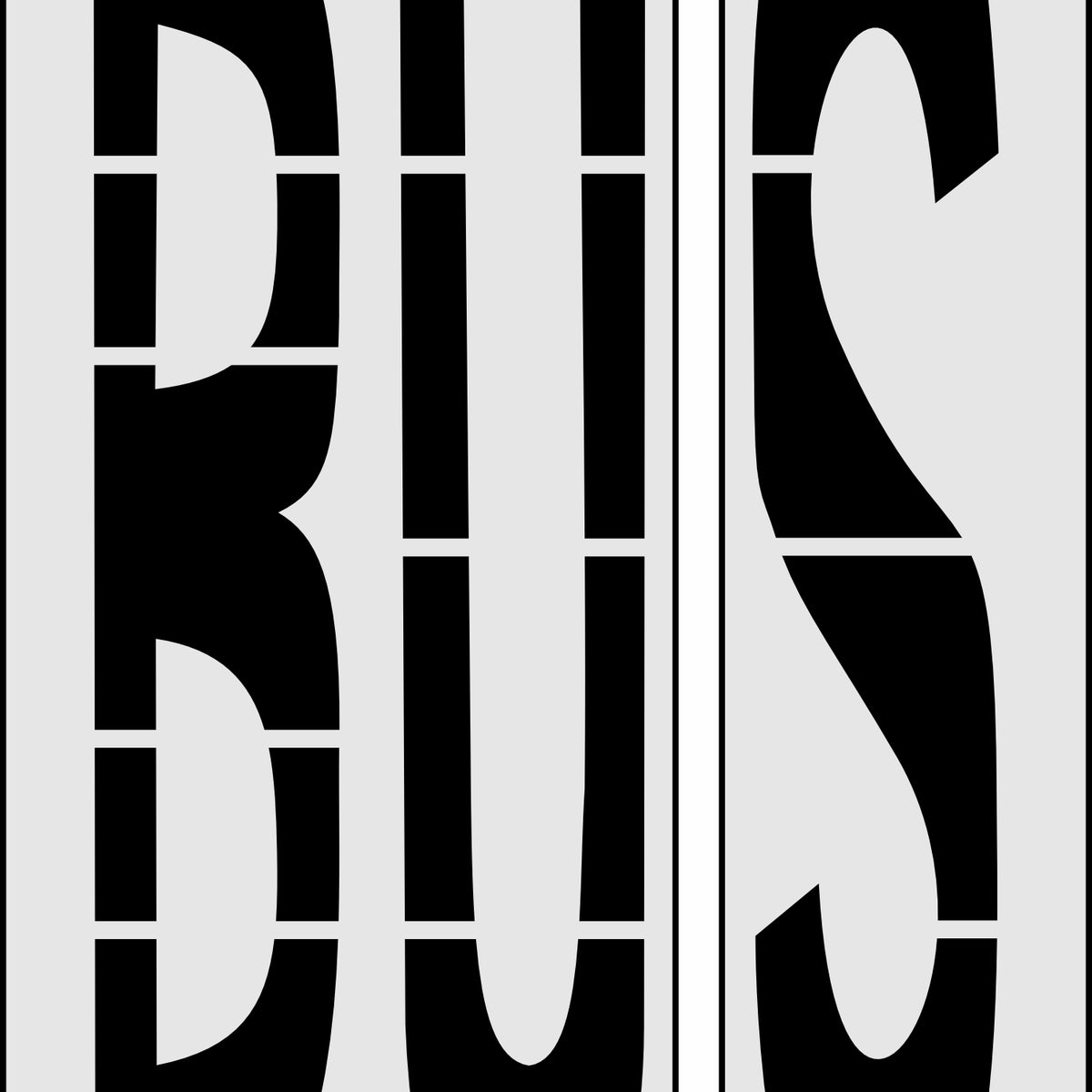 66" Portland DOT BUS Stencil — 1-800-Stencil