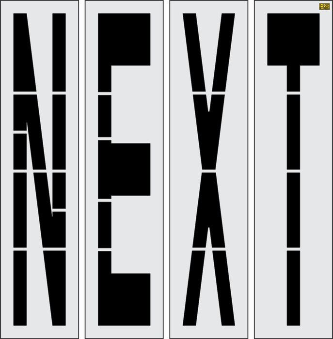 96" San Antonio DOT NEXT Stencil - 1-800-Stencil