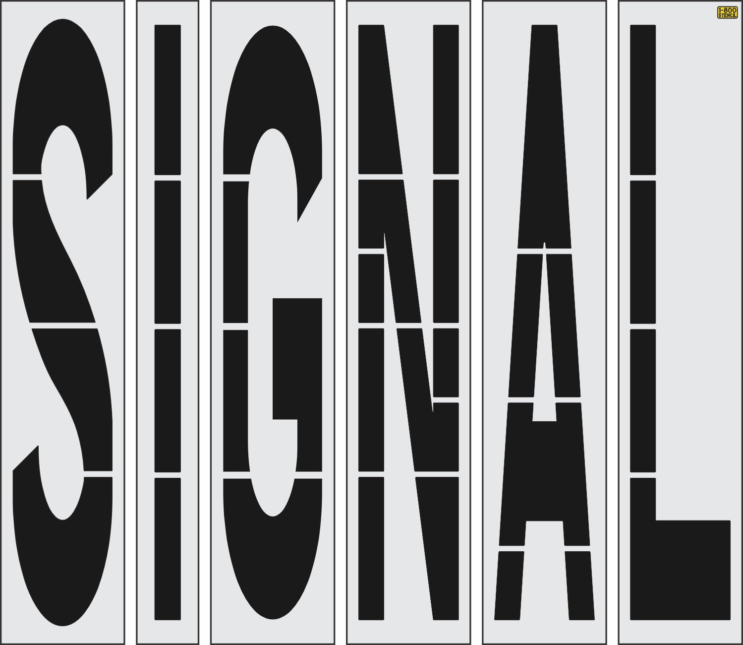 98" San Antonio DOT SIGNAL Stencil - 1-800-Stencil