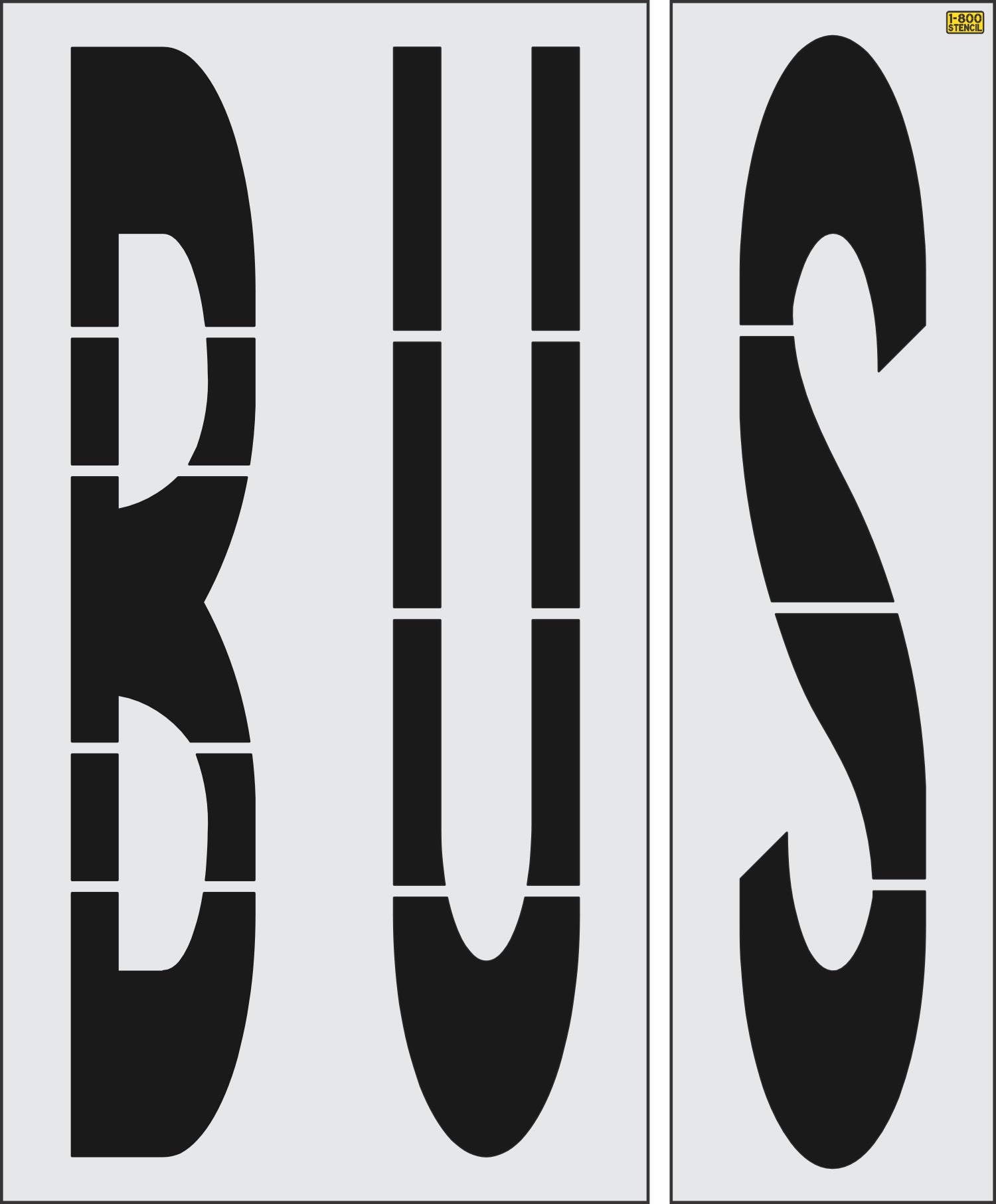 96" San Antonio DOT BUS Stencil - 1-800-Stencil