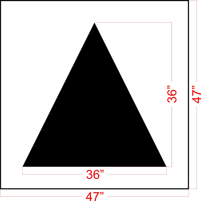 36" Seattle DOT Triangle Symbol Stencil - 1-800-Stencil
