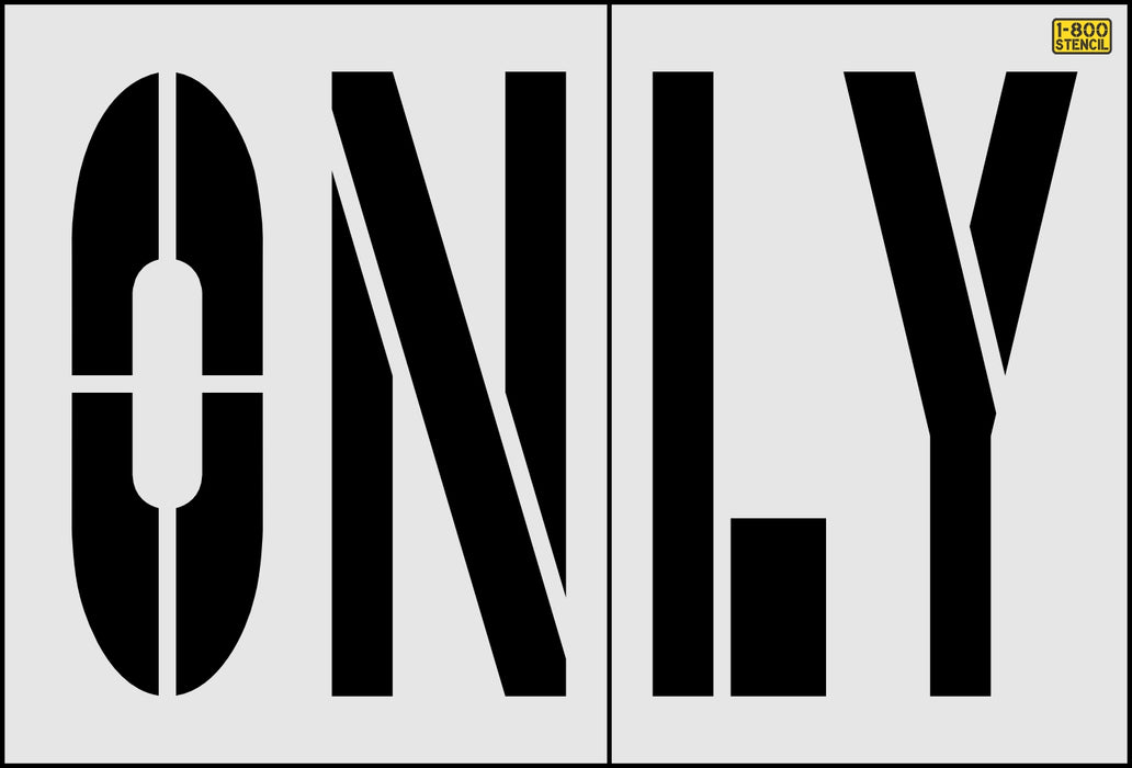 36" Seattle DOT Wording ONLY Stencil - 1-800-Stencil