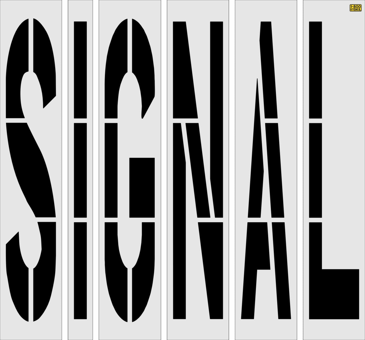 96" Texas DOT SIGNAL Stencil — 1-800-Stencil