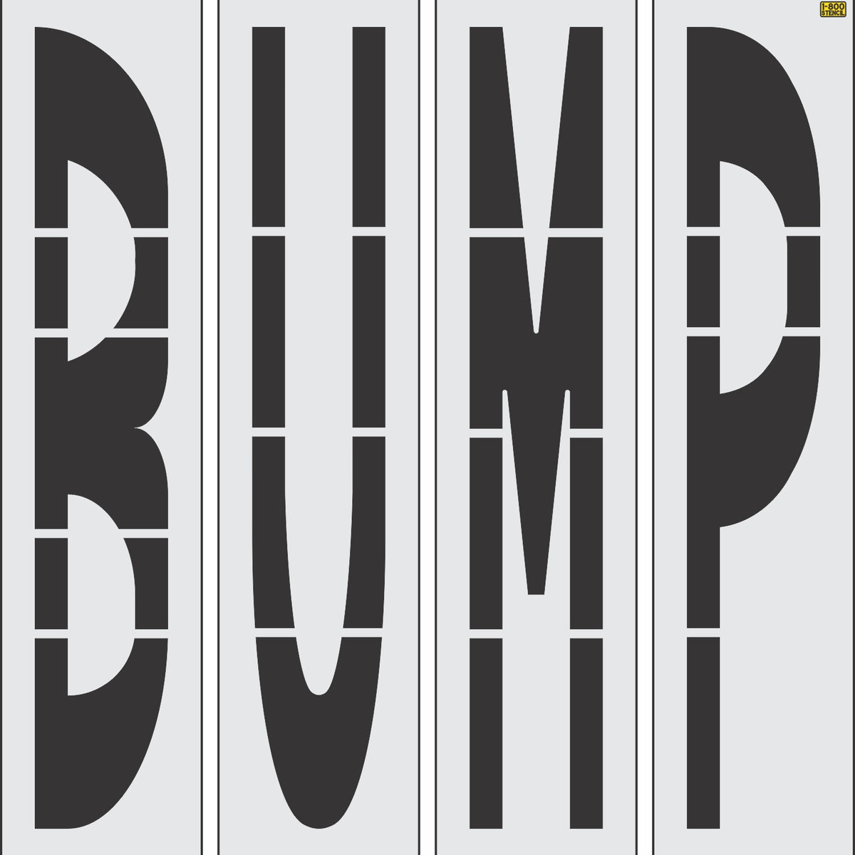 96" Virginia DOT BUMP Stencil — 1-800-Stencil