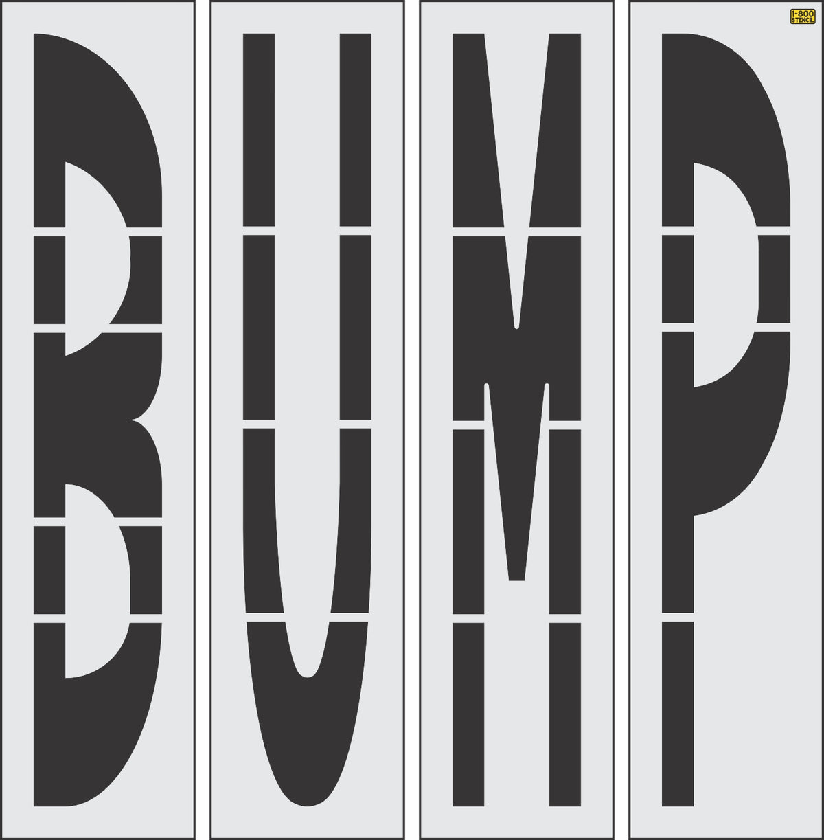 96" Virginia DOT BUMP Stencil — 1-800-Stencil