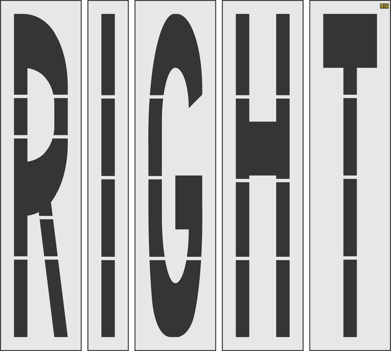 96" Virginia DOT RIGHT Stencil - 1-800-Stencil