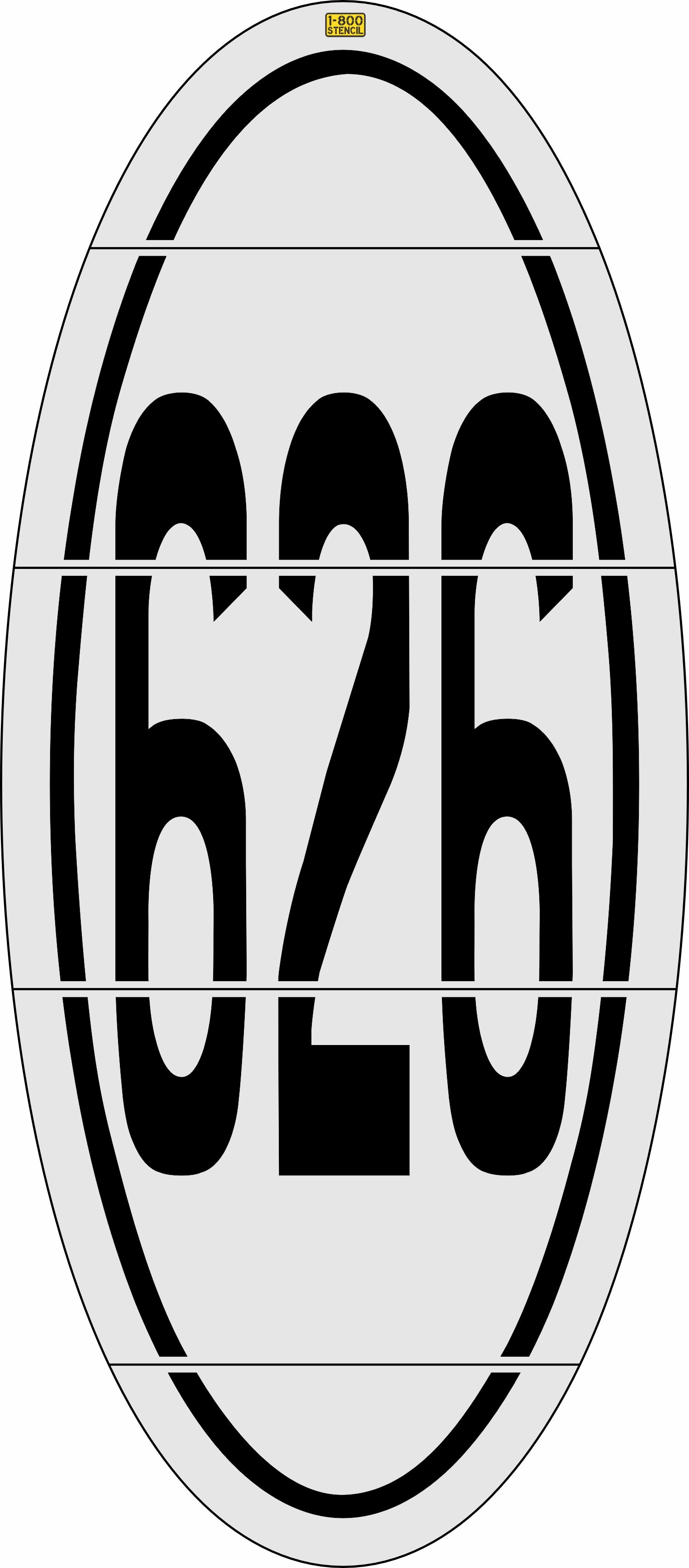 180" Virginia DOT Interstate Shield Stencil - 1-800-Stencil