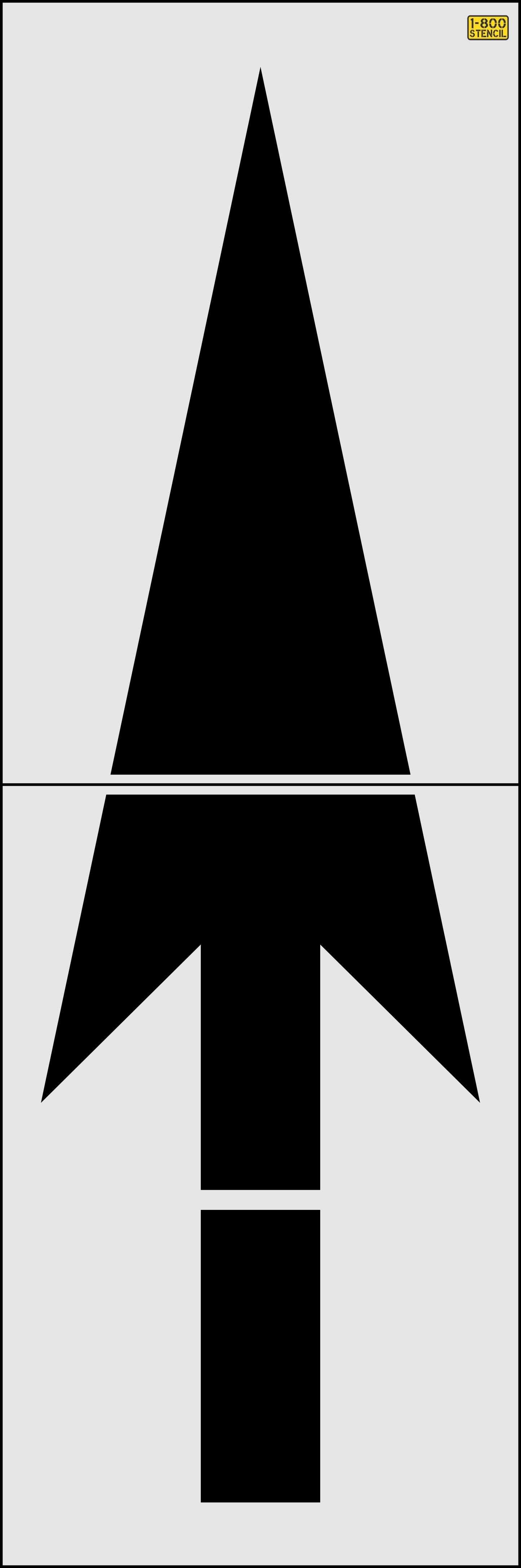 144" Washington DOT Straight Arrow Stencil - 1-800-Stencil