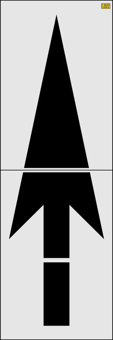 144" Washington DOT Straight Arrow Stencil - 1-800-Stencil