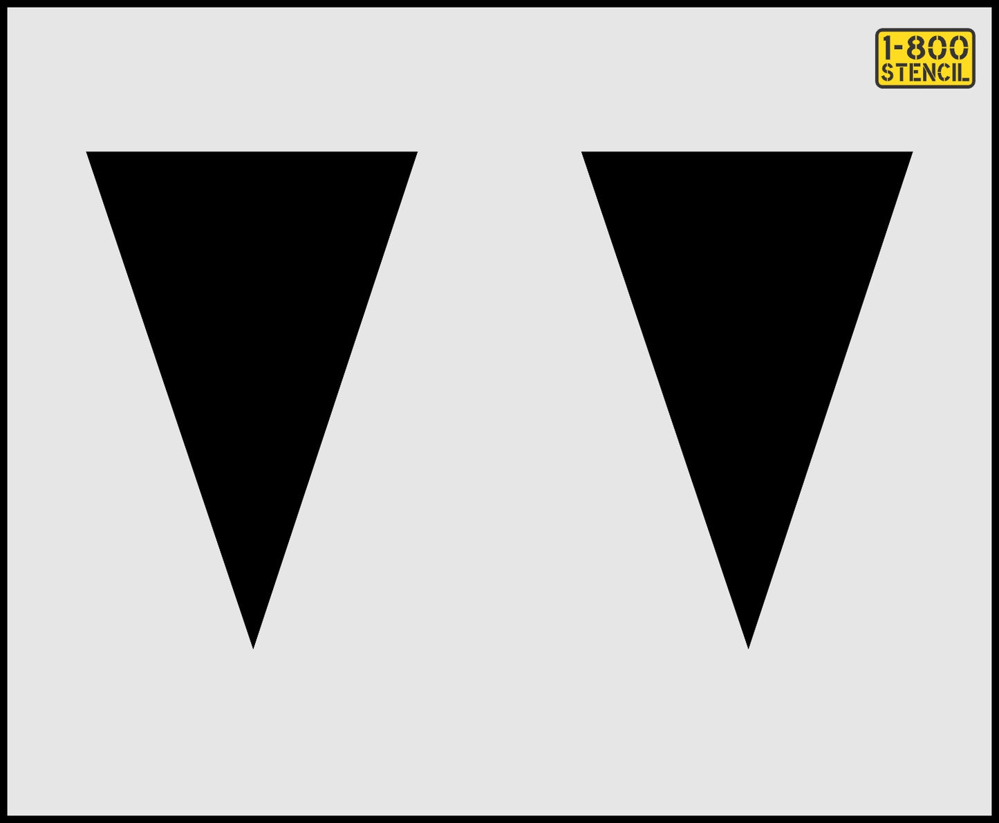 18" Washington DOT Triangle Shark Teeth Highway Stencil - 1-800-Stencil