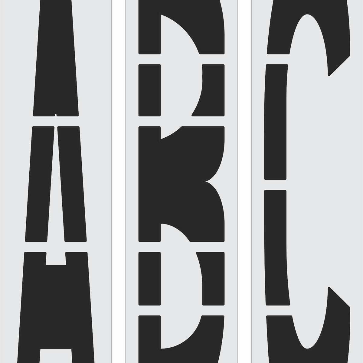 72" Washington DOT Alphabet Kit Stencil — 1-800-Stencil