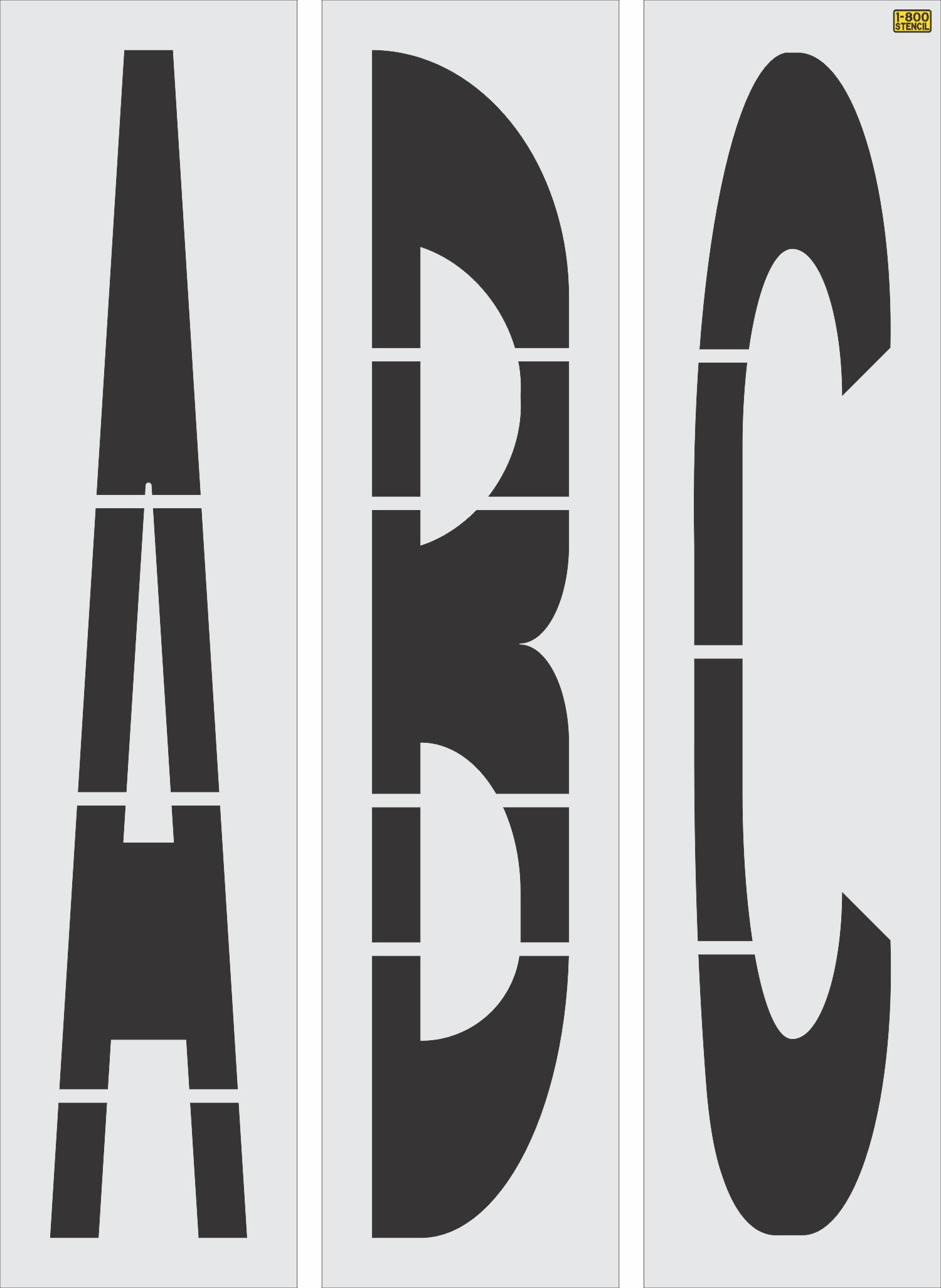 96" Washington DOT Alphabet Kit Stencil - 1-800-Stencil