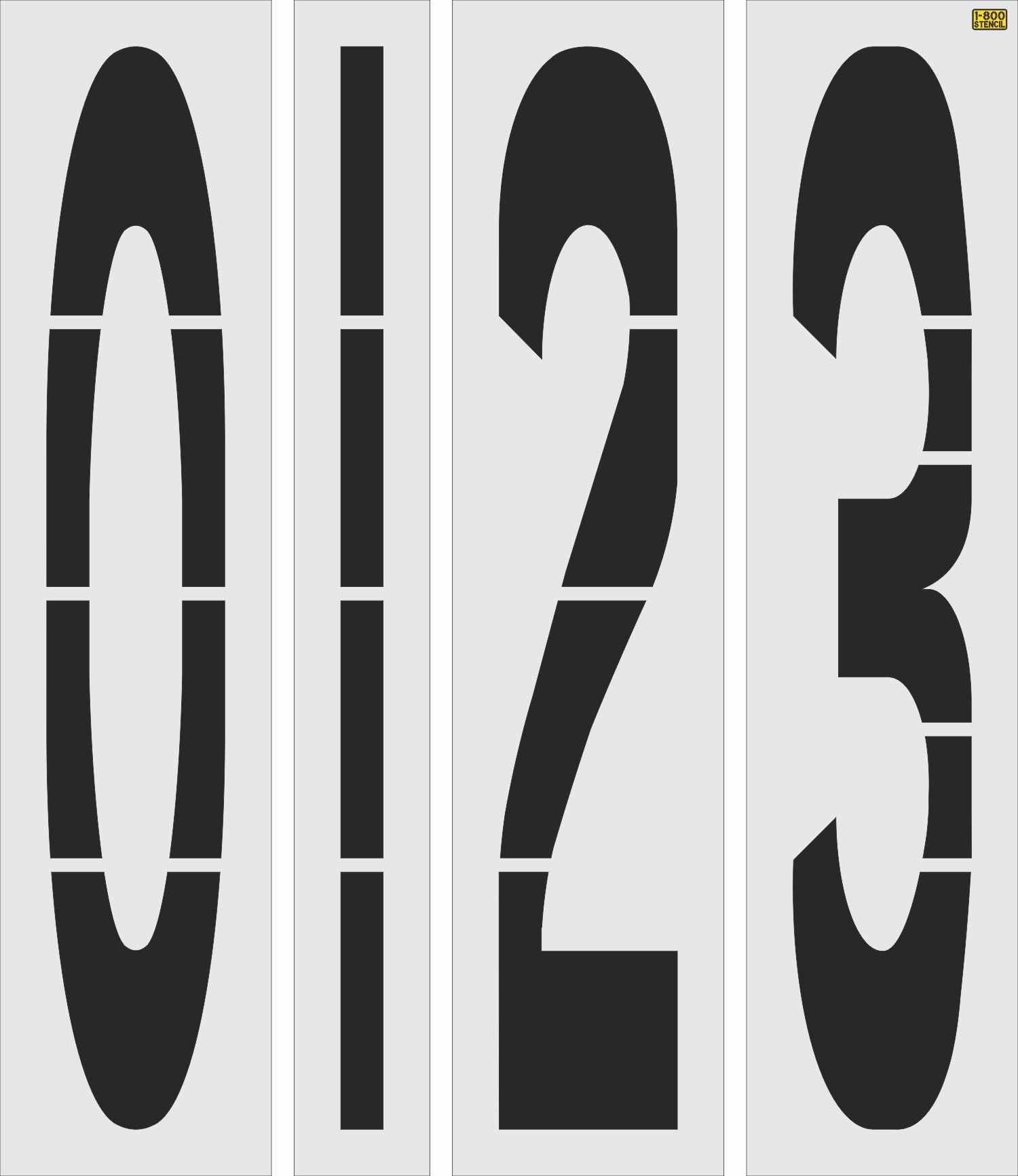 96" Washington DOT Number Kit Stencil - 1-800-Stencil