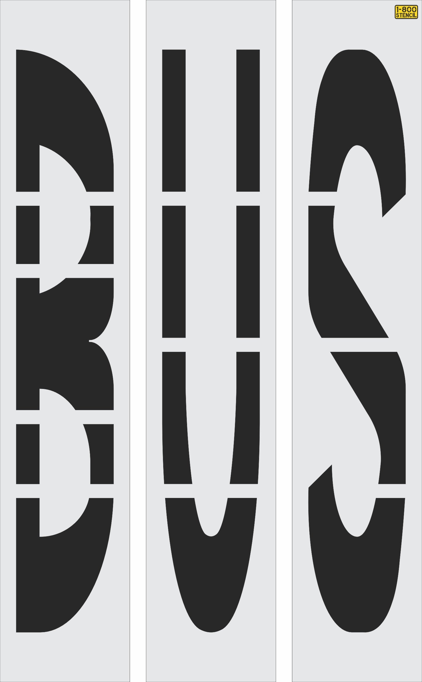 72" Washington DOT BUS Stencil - 1-800-Stencil