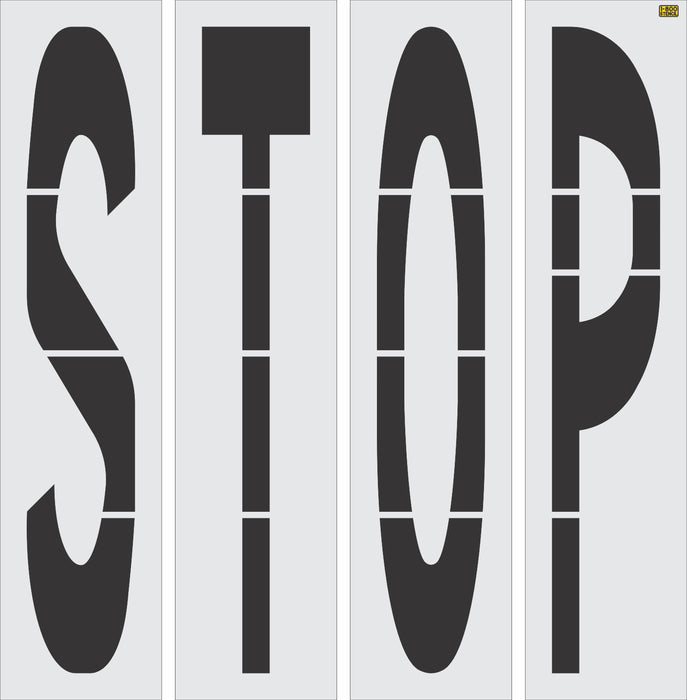 96" Washington DOT STOP Stencil - 1-800-Stencil