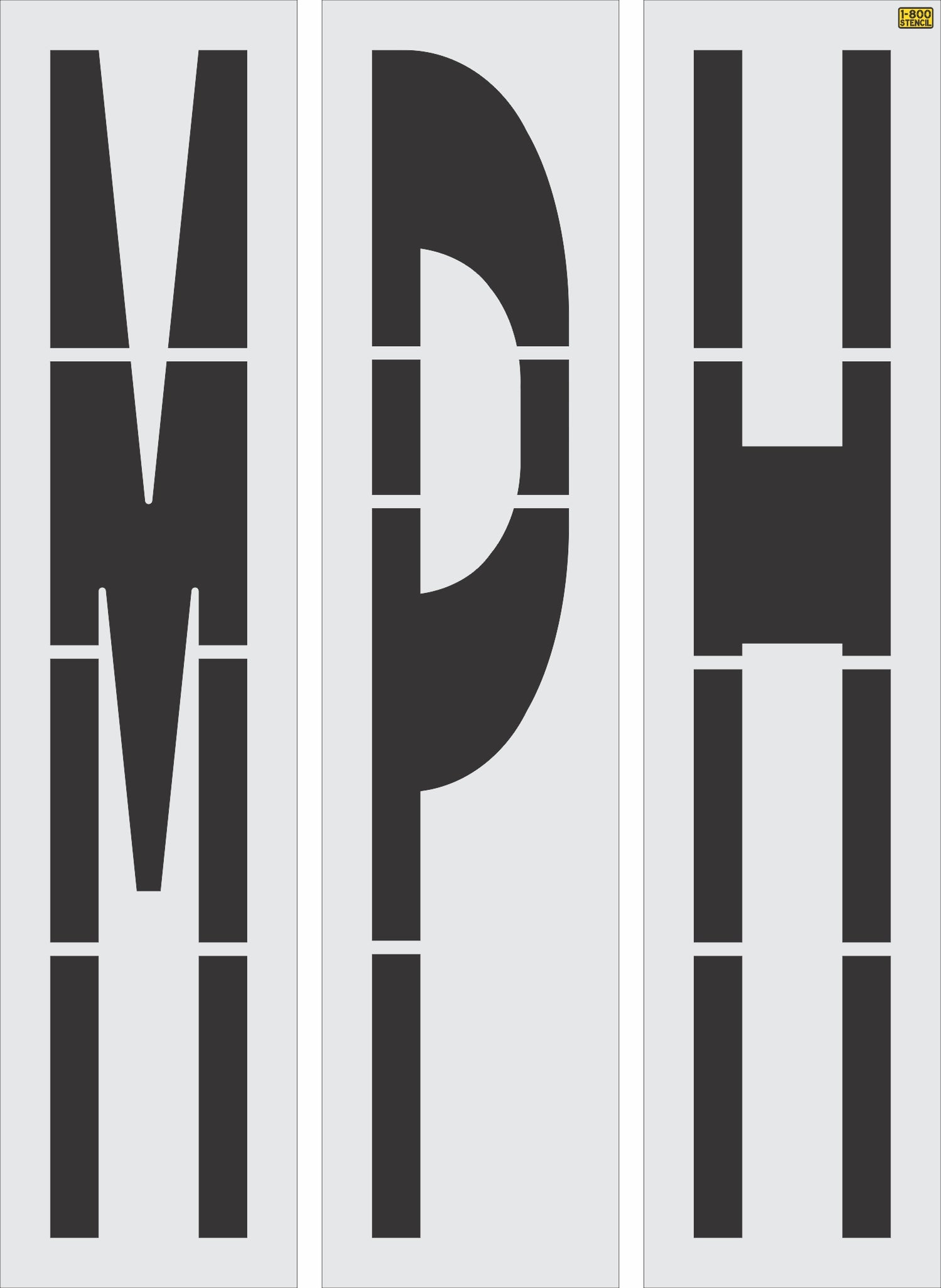 96" Washington DOT MPH Stencil - 1-800-Stencil