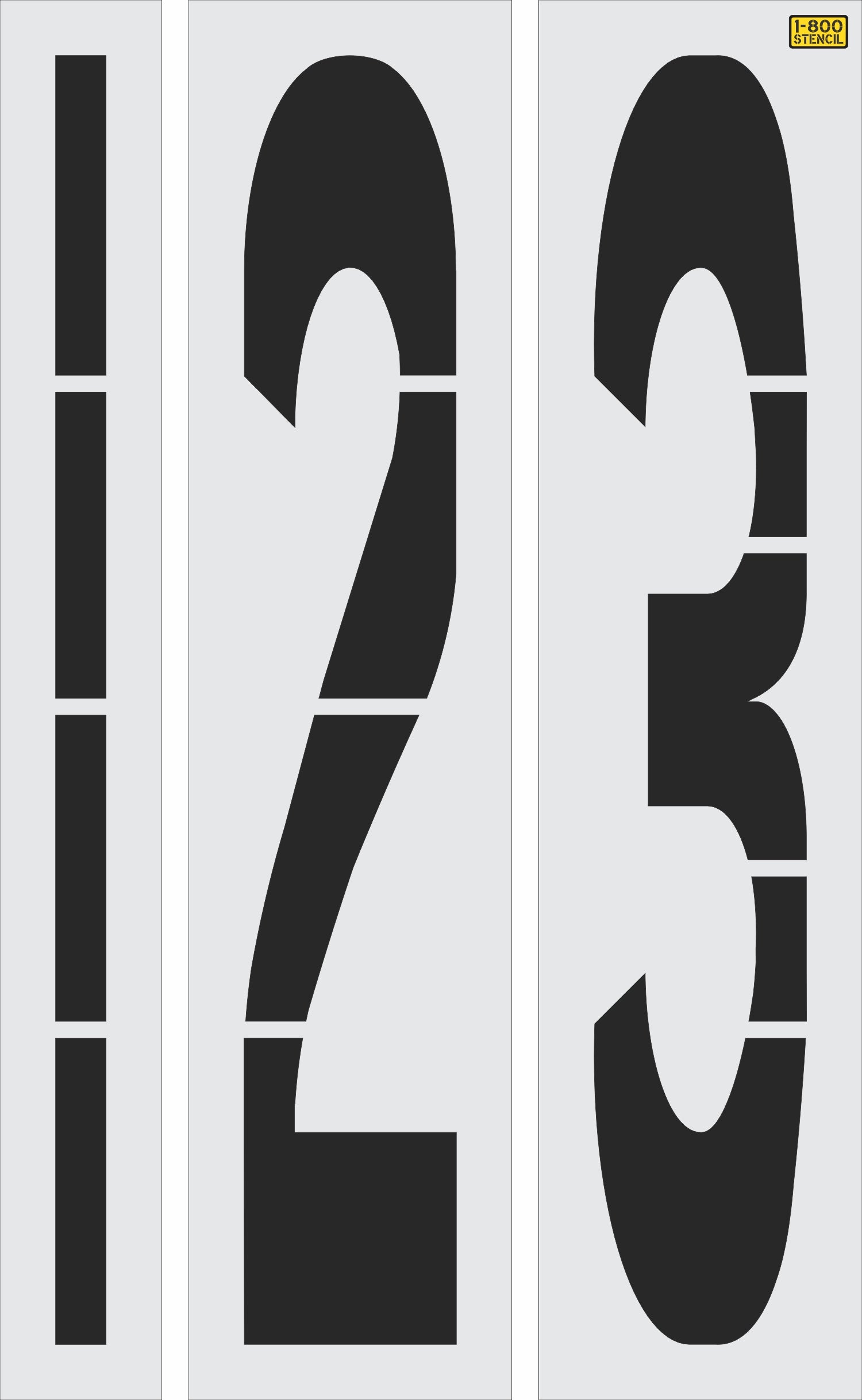 100" Wyoming DOT Number Stencil Kit - 1-800-Stencil