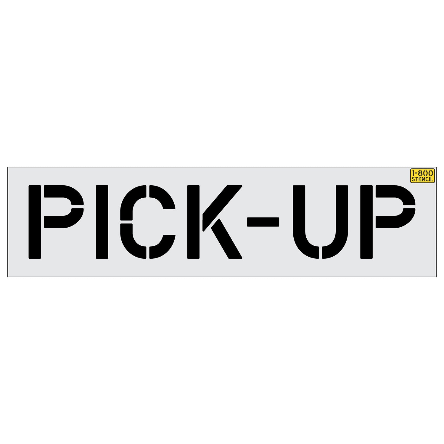12" PICK-UP Stencil - 1-800-Stencil