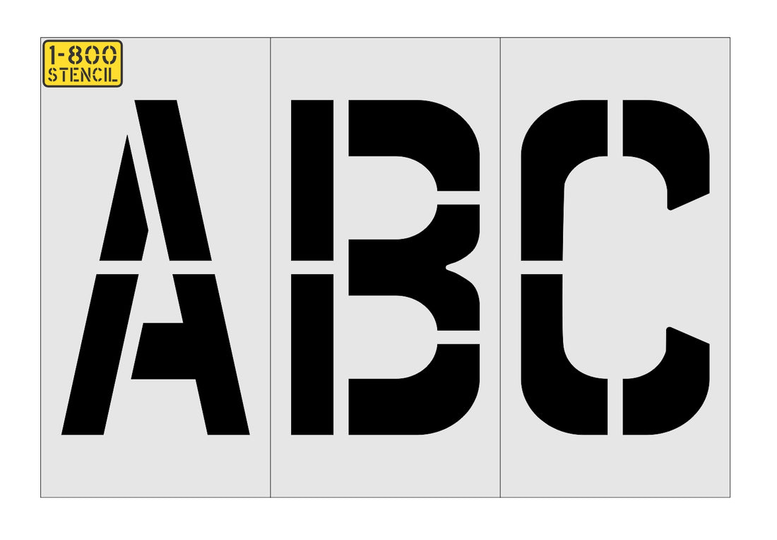 16" Alphabet Kit Stencil - 1-800-Stencil